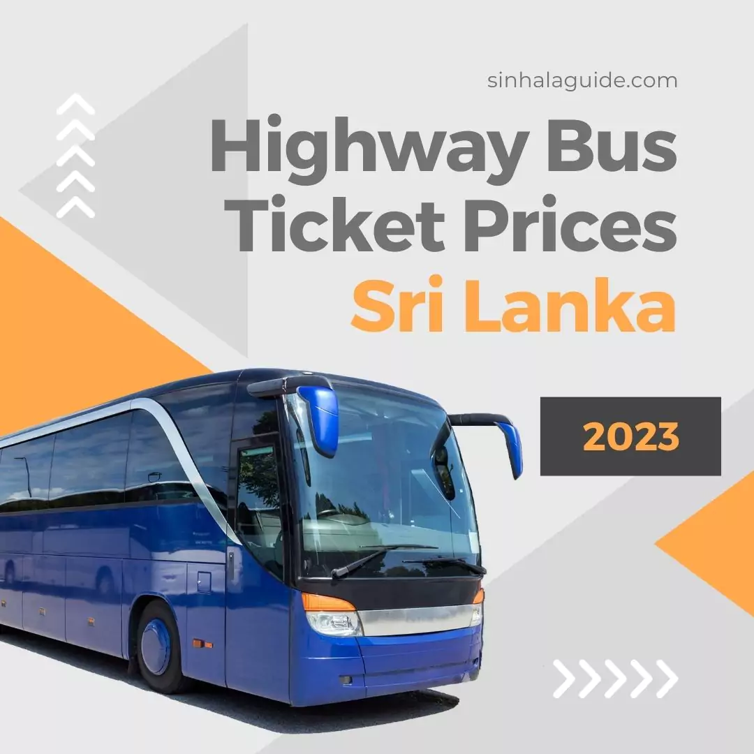 Sri Lanka Highway Bus Ticket Prices – 2023 April – Politico Forum